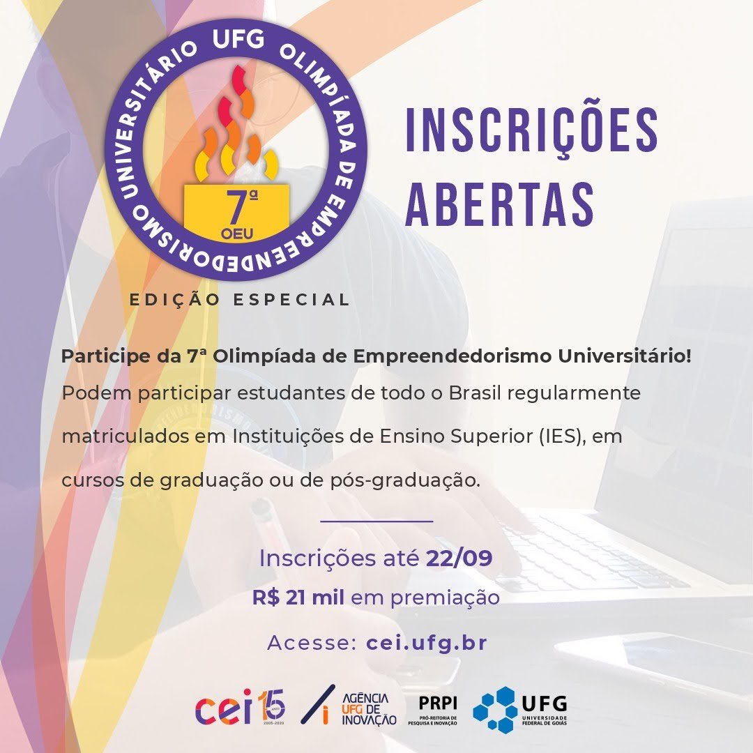 UFG realiza olimpíada de empreendedorismo aberta a estudantes de todo o ...